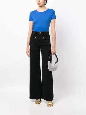 MADISON MAISON Short-sleeved Cotton-jersey T-shirt - Blue
