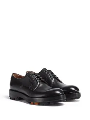 Zegna Chunky-sole Leather Derby Shoes