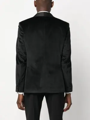 Philipp Plein Single-breasted Velvet Blazer