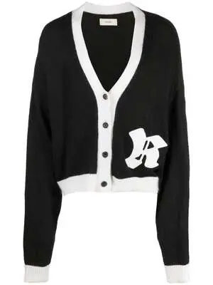ROUGH. Logo-patch Button-up Cardigan