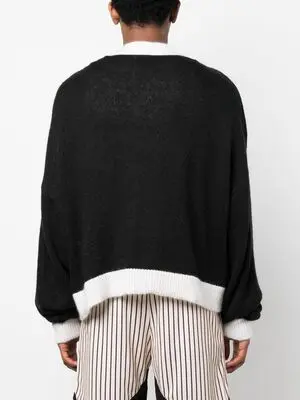 ROUGH. Logo-patch Button-up Cardigan