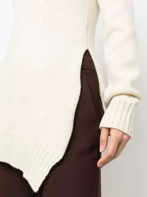 JIL SANDER Asymmetric-hem Jumper - Neutrals