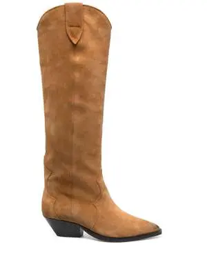 Isabel Marant Étoile Denvee Suede Knee-high Boots - Brown