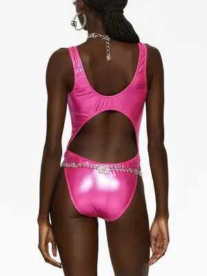 Dolce & Gabbana High-shine Cut-out Swimsuit