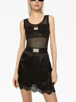 Dolce & Gabbana Logo-plaque U-neck Tank Top