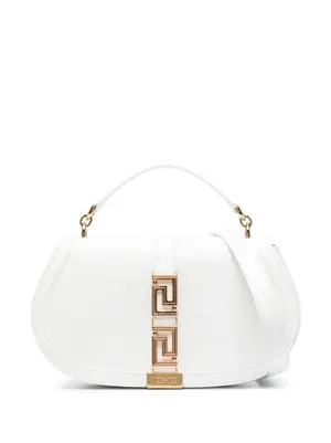 Versace Greca Goddess Leather Shoulder Bag - White