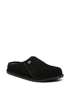 BIRKENSTOCK Zermatt Premium Suede Slippers - Black