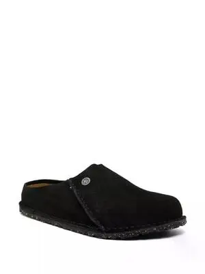BIRKENSTOCK Zermatt Premium Suede Slippers - Black