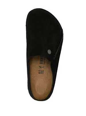 BIRKENSTOCK Zermatt Premium Suede Slippers - Black