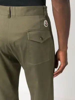 Moncler Logo-patch Twill Trousers