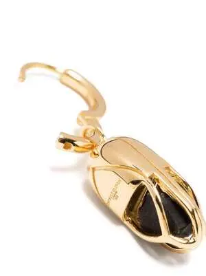 CAPSULE ELEVEN Onyx Hoop Earring - Gold