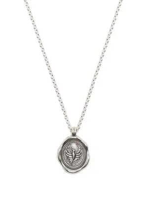 DOWER & HALL Phoenix-bird Talisman Necklace - Silver