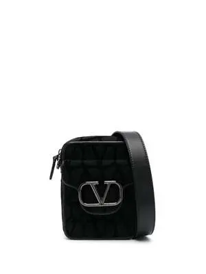 Valentino Garavani Locò Toile Iconographe Bag - Black