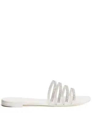 Women's Crystal Embellished Slip-On Sandals