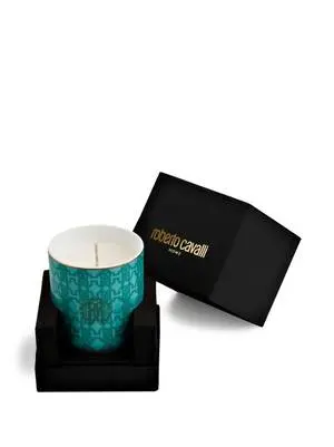 Roberto Cavalli Turquoise Monogram Scented Candle