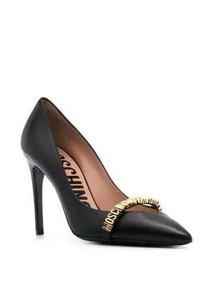 Moschino 100mm Logo-lettering Pumps