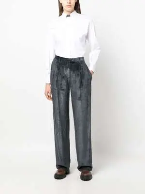 Brunello Cucinelli Corduroy Tapered Trousers - Blue