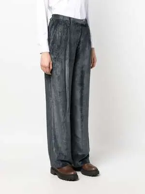 Brunello Cucinelli Corduroy Tapered Trousers - Blue