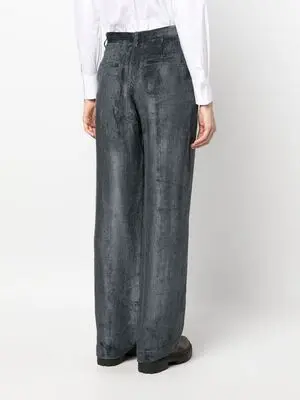 Brunello Cucinelli Corduroy Tapered Trousers - Blue