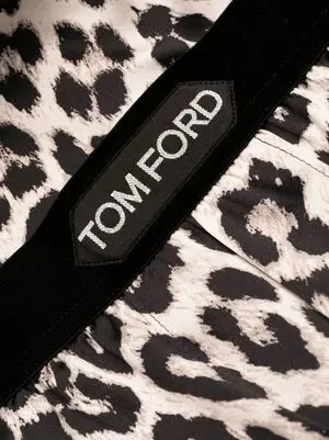TOM FORD Leopard-print Silk Boxer
