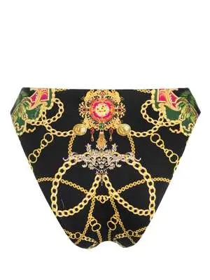 Camilla Jealousy And Jewels Baroque-print Bikini Bottom
