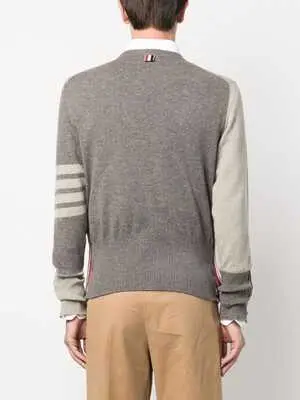 Thom Browne 4-bar Stripe Cashmere Jumper - Neutrals