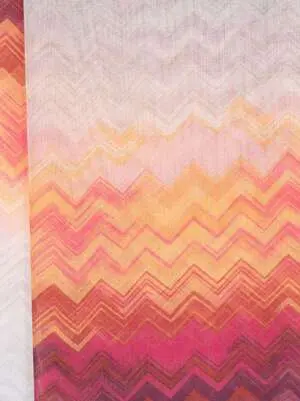 Missoni Zig-zag Print Scarf - Orange