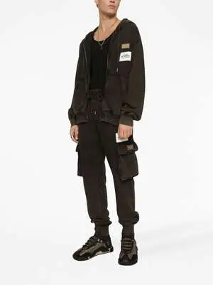 Dolce & Gabbana Logo-patch Tapered Cargo Trousers
