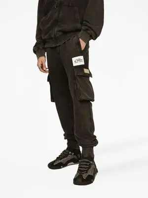 Dolce & Gabbana Logo-patch Tapered Cargo Trousers