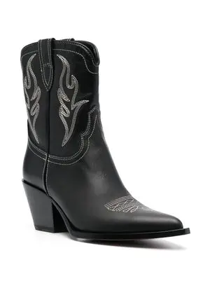SONORA Perla Leather Ankle Boots
