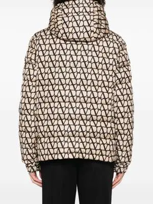Valentino Garavani Toile Iconographe Down Jacket - Neutrals