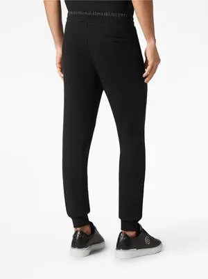 Philipp Plein Logo-patch Drawstring Track Pants - Black