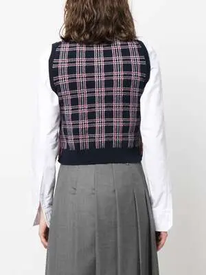 Thom Browne Cropped Crew-neck Shell Top