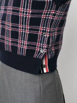 Thom Browne Cropped Crew-neck Shell Top