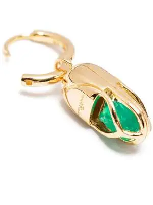 CAPSULE ELEVEN Onyx Hoop Earring - Gold