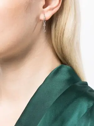 CAPSULE ELEVEN Nefer Symbol Hoop Earring - Silver