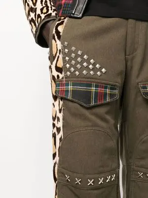 Moschino Mix-print Straight-leg Trousers