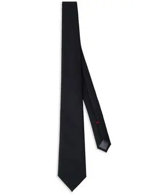 Brunello Cucinelli Pointed-tip Neck Tie - Black