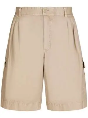 Dolce & Gabbana High-waisted Cargo Shorts - Neutrals