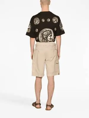 Dolce & Gabbana High-waisted Cargo Shorts - Neutrals