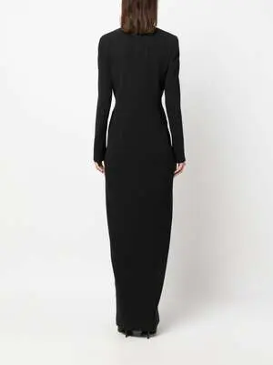 Ralph Lauren Double-breasted Suit Maxi Dress - Black