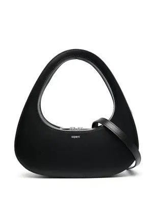 Coperni Swipe Mini Leather Top Handle Bag - Black