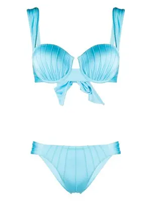 NOIRE SWIMWEAR Underwire Bikini Set - Blue