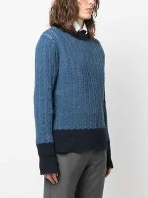 Thom Browne Cable-knit Pointelle Stitch Jumper