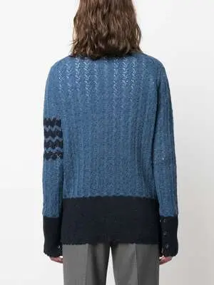 Thom Browne Cable-knit Pointelle Stitch Jumper