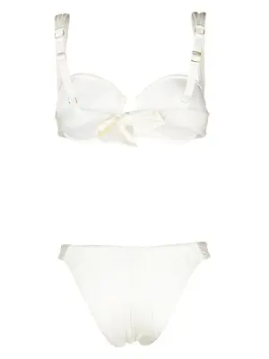 NOIRE SWIMWEAR Tie-fastening Bikini Set - Neutrals