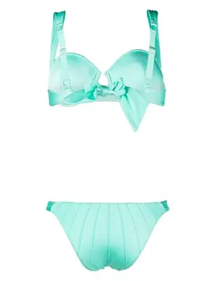 NOIRE SWIMWEAR Underwire Bikini Set - Blue