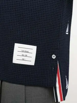 Thom Browne Textured Short-sleeve Polo Shirt