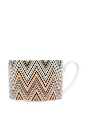 Missoni Set Of Six Zigzag-print Tea Cup Set - White