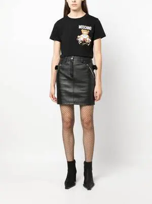 Moschino Cotton T-shirt With Teddy Bear Motif
